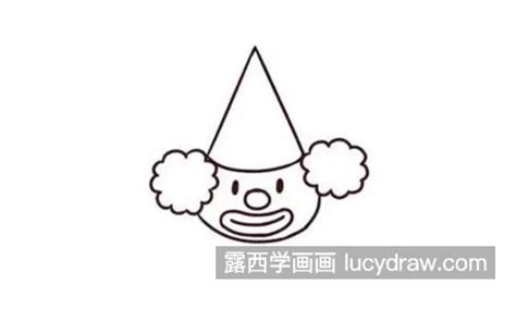 小丑简笔画怎么绘制 简单好看的小丑简笔画教程 露西学画画