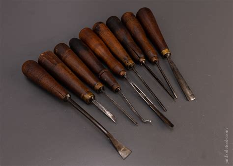 9 Addis Gouges Carving Chisels 107416 Jim Bode Tools