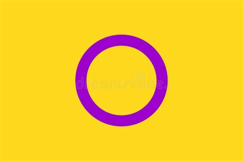 Intersex Flag Pride Flag Lgbtq Pride Parade Stock Vector