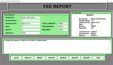 Fees Management System Project In Python With Source Code