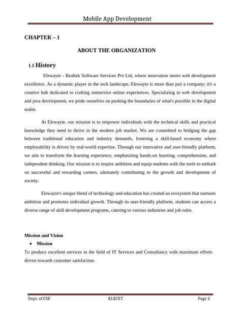 Intership Repprt Final 1 Pdf Android Operating System Java Programming Language