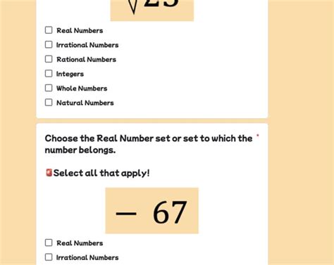 Lesson Real Number Sets And Approximating Square Roots By Math With Ms Ship