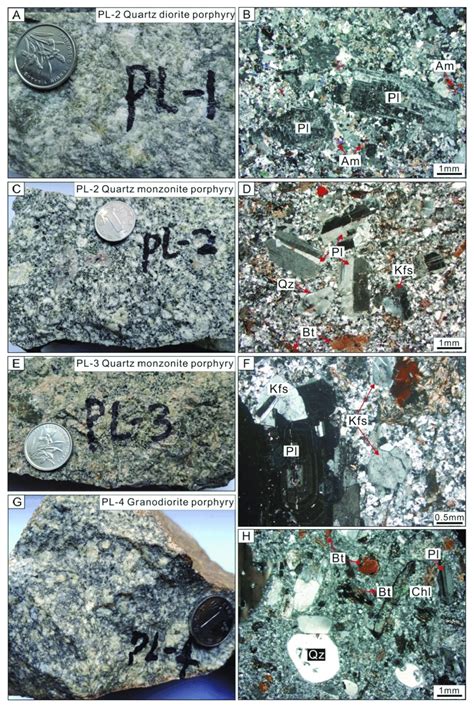 Hand Specimen Photographs And Thin Section Photomicrographs Of The