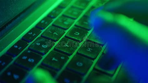 Computer Hacker Typing Code At Night Stock Footage Video Of Fraud Security 362591364