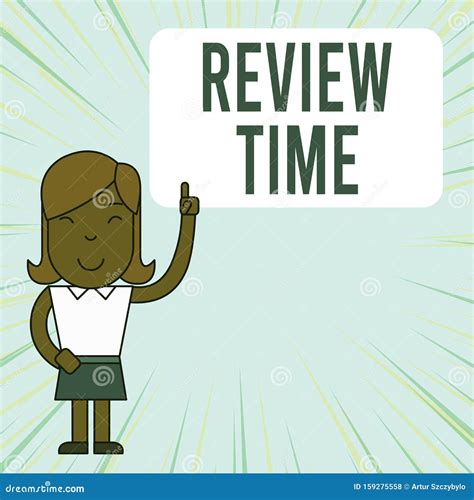 Text Sign Showing Review Time Conceptual Photo Situation Or System Its Formal Examination By