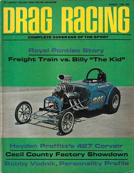 August 1966 Drag Racing Magazine