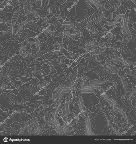 Seamless Pattern Topographic Map Background With Space For Copy Seamless Texture Line