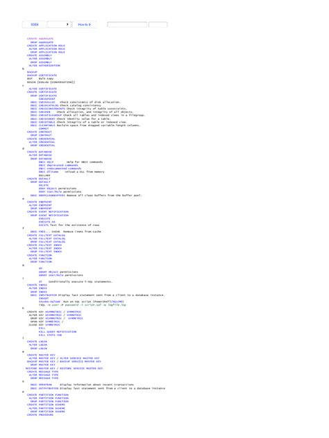 Sql Server Commands Pdf Microsoft Sql Server Databases