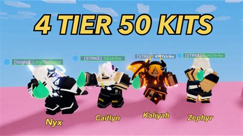 Roblox Bedwars But We Are All Tier 50 Kits Youtube