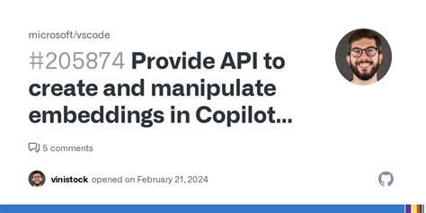 Provide Api To Create And Manipulate Embeddings In Copilot Chat Api