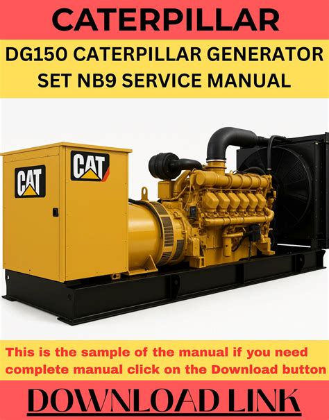 Dg150 Caterpillar Generator Set Nb9 Service Manual By John Deere Manual