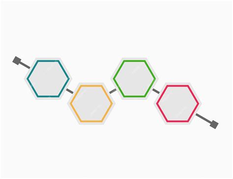 Premium Vector Infographic Chart Hexagonal Shapes Ppt Material Test