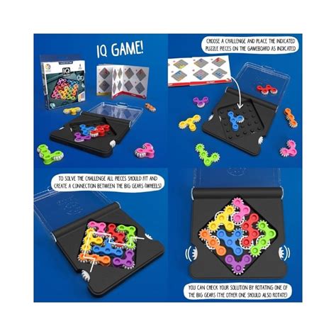 Smart Games Iq Gears Fun Iq Brain Teaser Sg307 Toy Corner