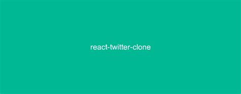React Twitter Clone