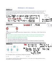 ECE Part 1 DC Currents Docx MODULE 1 DC Analysis PROBLEM 1 1 1 A Capacitor Is A Circuit