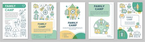 가족 부모 및 자녀 어린이 브로셔 템플릿 레이아웃 전단지 소책자 선형 그림이있는 전단지 인쇄 디자인 잡지 연례 보고서 광고