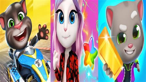 Talking Tom Gold Run 2 Vs Talking Tom Karting Vs Talking Angela Color