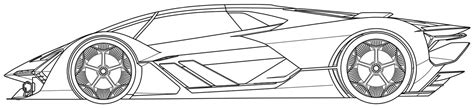 兰博基尼超跑简笔画 画一辆布加迪 兰博基尼简笔画 大山谷图库