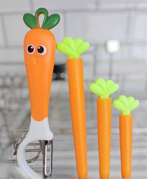 มีดปอกผลไม้ ที่ขูดมะละกอรูปแครอท ที่หนีบปากถุง ที่ปอกเปลือกแบบเรียบ Line Shopping