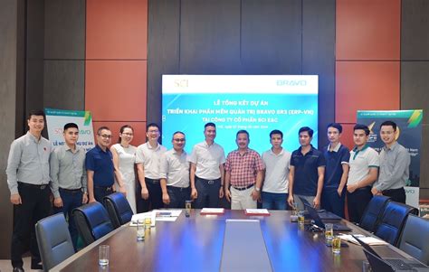 Nghiệm thu dự án triển khai phần mềm BRAVO R ERP tại Công ty CP SCI E C