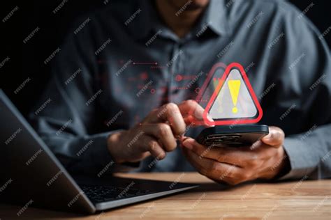 Premium Photo System Warning Caution Sign For Notification Error And