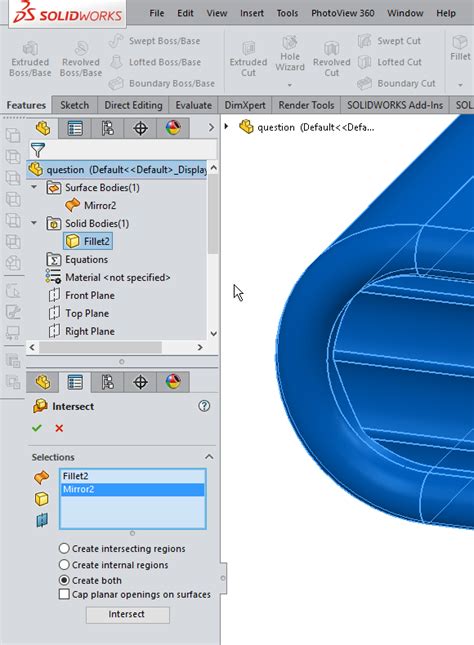 Solidworks Intersect Tool Grabcad Tutorials