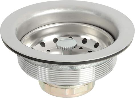 Kitchen Sink Drain Assembly Sink Drain Basket Strainer 304 Stainless