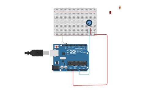 Circuit Design Potenciometro Tinkercad
