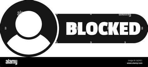 Simple Icon Representing A User Account Being Denied Access Or Blocked
