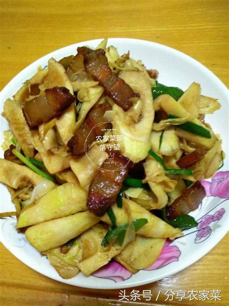 臘肉炒蒲筍 每日頭條