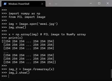 [ python pil ] pil 이미지 numpy 배열 변환 및 저장 image fromarray np