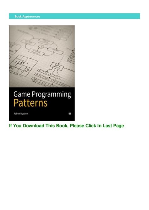 Unlimited Ebook Game Programming Patterns By Robert Nystrom