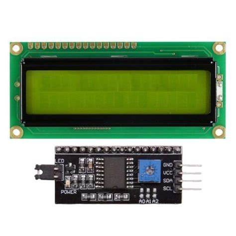 16×2 Green Lcd Display With Iici2c Interface Nexelectronics