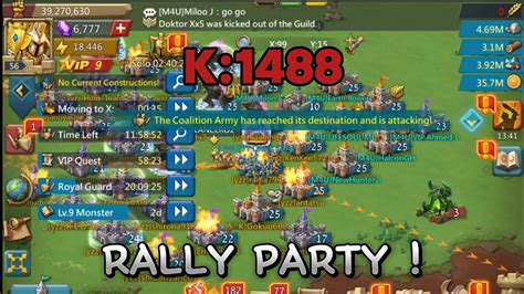 Lords Mobile Restricted Kingdom Rally Party Zeroing A Full Guild