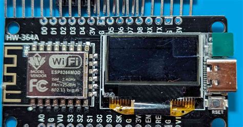 Esp8266 Module With Oled Screen Hw 364a