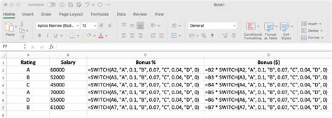 How To Write A Case Statement In Excel With Example