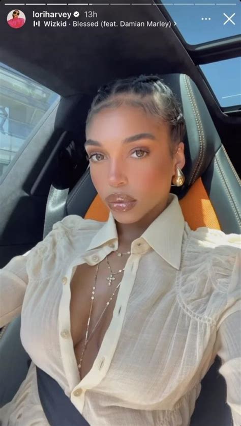 Lori Harvey Looks Ethereal In A Sheer Plunging Blouse And Layered Gold Necklaces