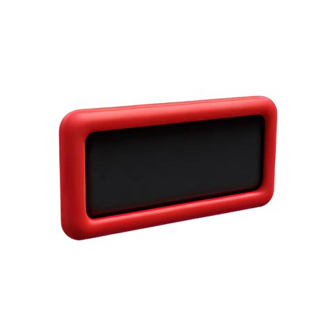 Rectangle Button 3d Element 25208641 Png