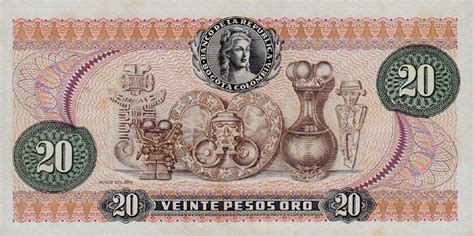 Colombia P409c 20 Pesos Oro From 1974