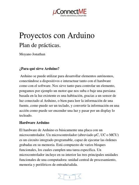 Plan De Prácticas Arduino Pdf