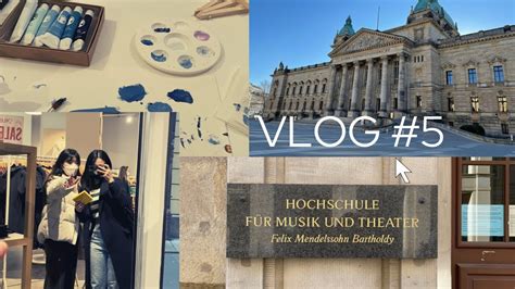 5 🇩🇪독일 유학생 브이로그 라이프치히 음대 구경 시내에서 쇼핑 Feat 스누피 Youtube