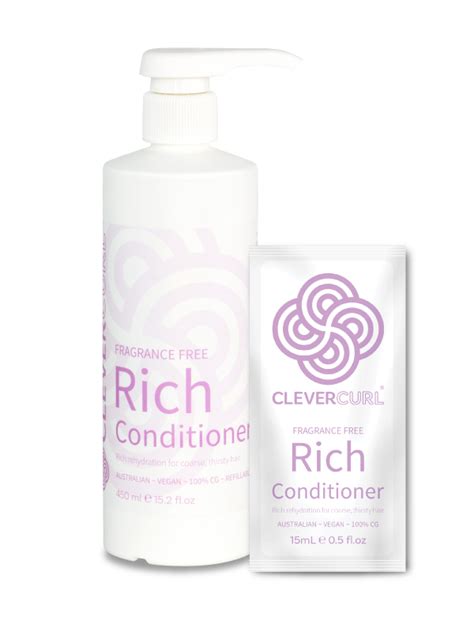 Fragrance Free Rich Conditioner Coarse Hair Clever Curl