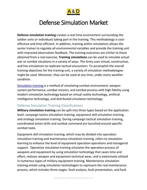 Ppt Defense Simulation Market Powerpoint Presentation Free Download