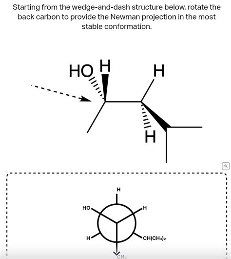Solved Starting From The Wedge And Dash Structure Below