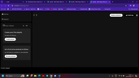 my web development project inspired by spotify vipin suryavsnshi