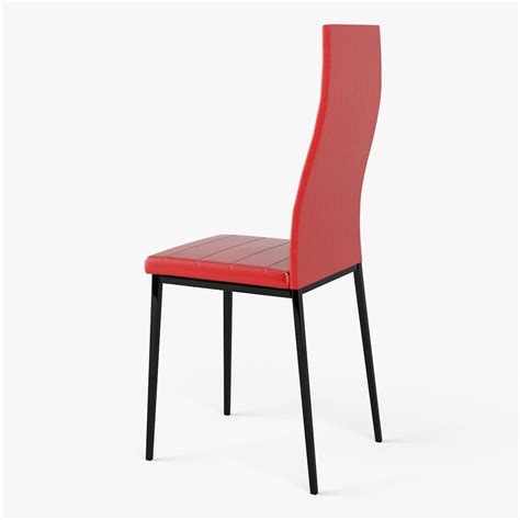 빨간 가죽 의자 3d 모델 7 C4d Fbx Max Obj Free3d