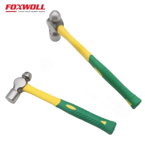 Fiberglass Handle Striking Forged Ball Peen Hammer Foxwoll