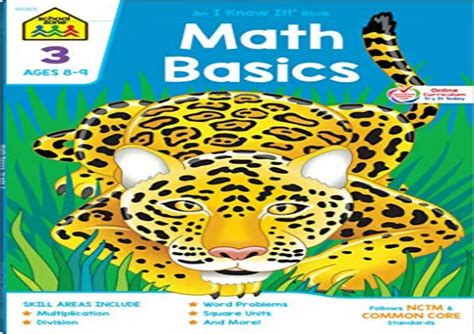 Ppt Pdf School Zone Math Basics 3 Workbook 64 Pages Ages 8 To 9 3rd Grade Mul