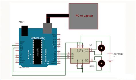 Робот на Arduino Uno управляемый с компьютера схема и программа