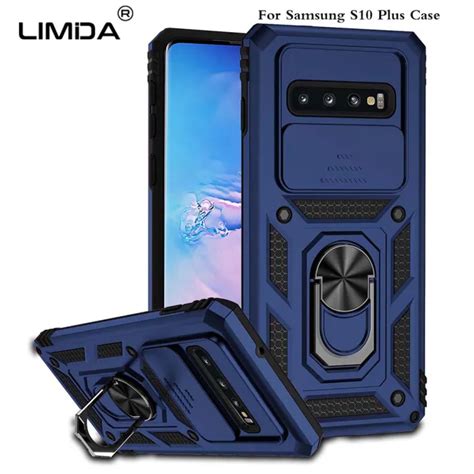 For Samsung Galaxy A22 4g M32 Phone Case Armor Push Window Protection Camera Magnetic Ring